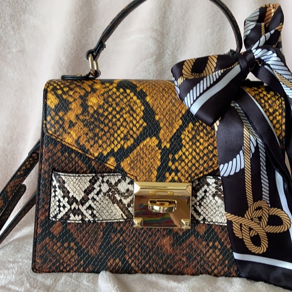 Aldo | Bags | Aldo Glendaa Crossover Handbag Faux Snake Skin | Poshmark
